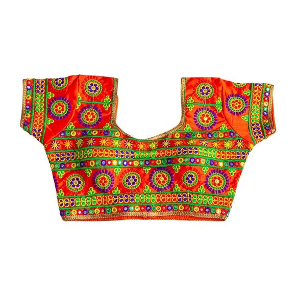 Chiro's by Jigyasa | Saree Blouses | Gujarati Work Multi Color Choli ...